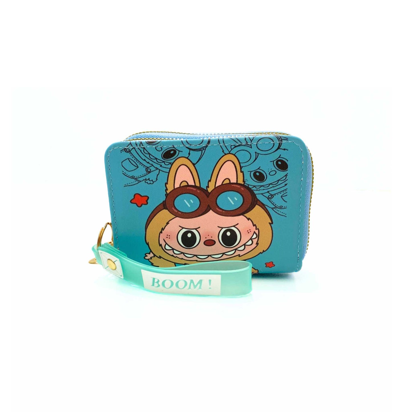 S3798 Labubu Mini Wallet with Wristlet strap